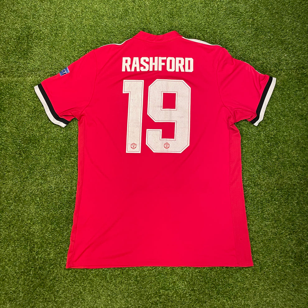 Marcus Rashford Manchester United 2017/18 Home Shirt (7/10) - Football ...